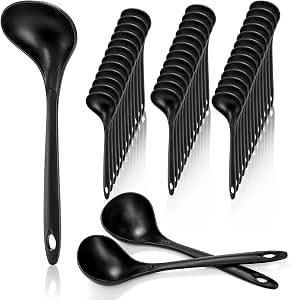 Amazon.com: Acshio 40 Pack Plastic Ladle Spoons, 9 Inch Cooking Ladle ...