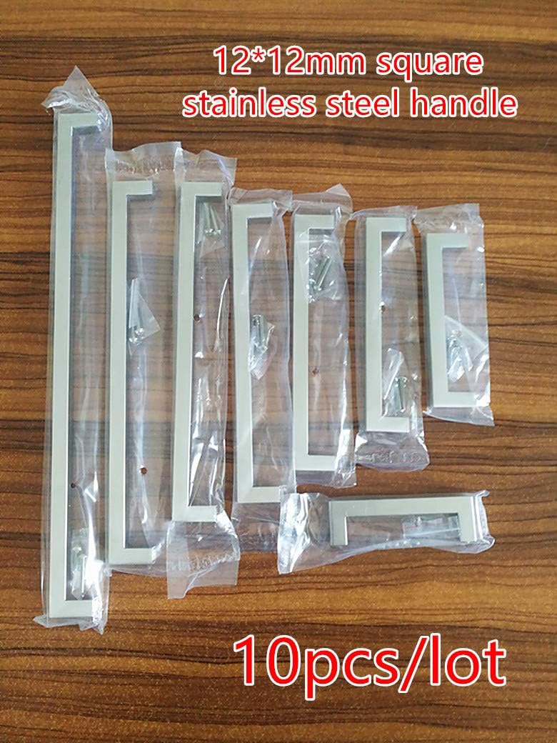 Square Handle, 10Pcs/Lot 1212Mm Square Bar Door Handle Stainless Steel ...