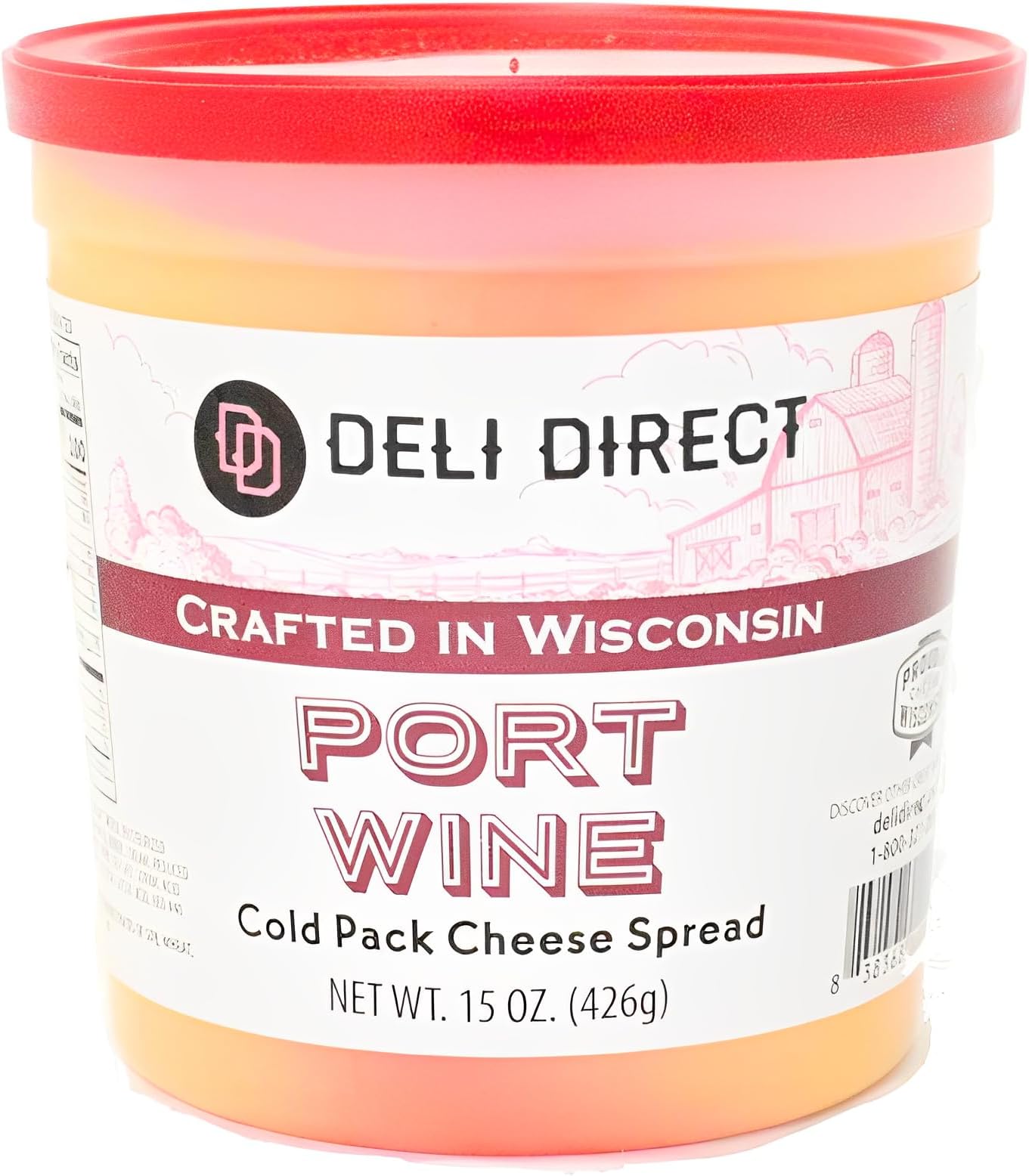 Amazon.com: Port Wine Cheese Spread 8 Ounce (Pack of 4) : Grocery ...