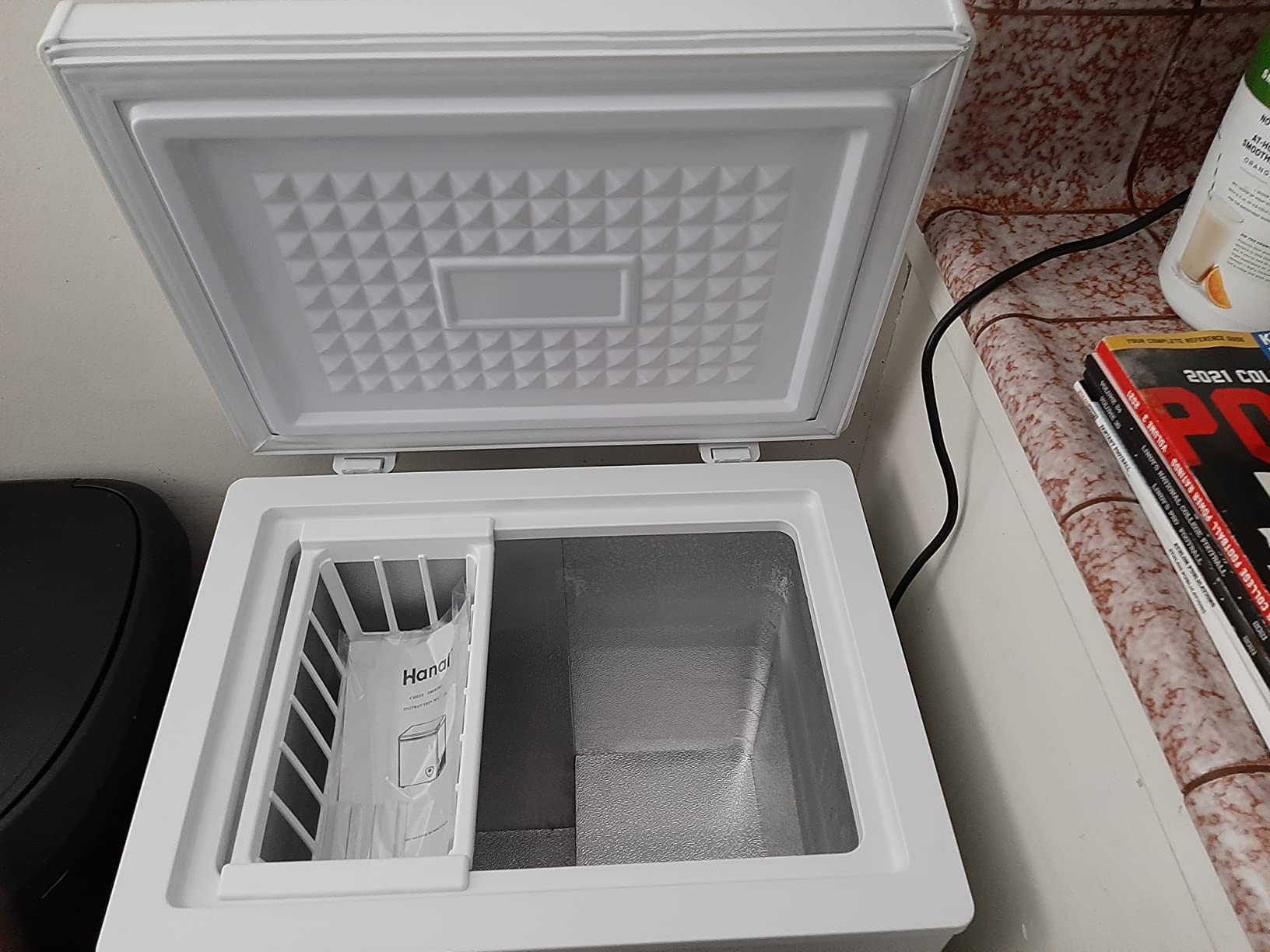 $43/mo - Finance Chest Freezer 5.0 Cu.Ft WANAI Compact Chest Freezers ...