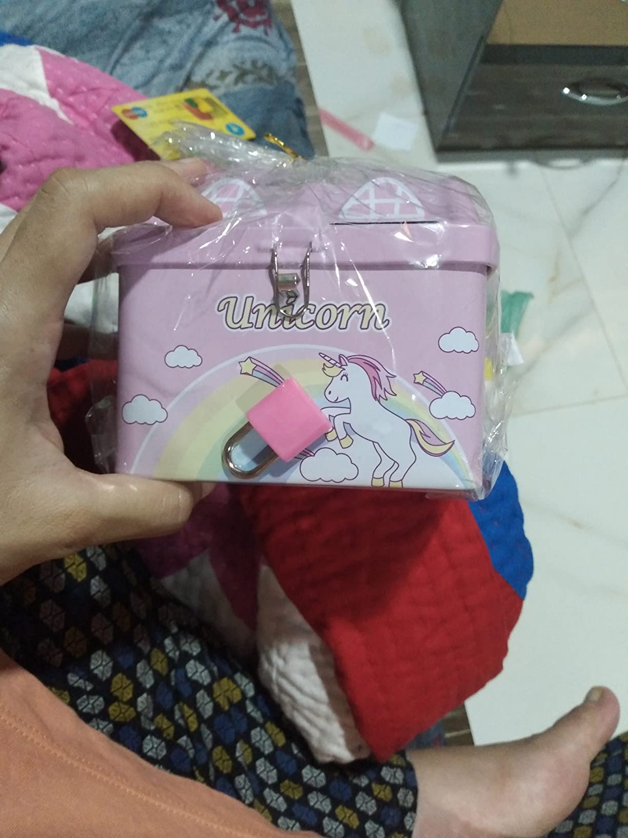 Piggy Bank Coin Saving Pot Gullak Money Saving Box with Lock and Key ...