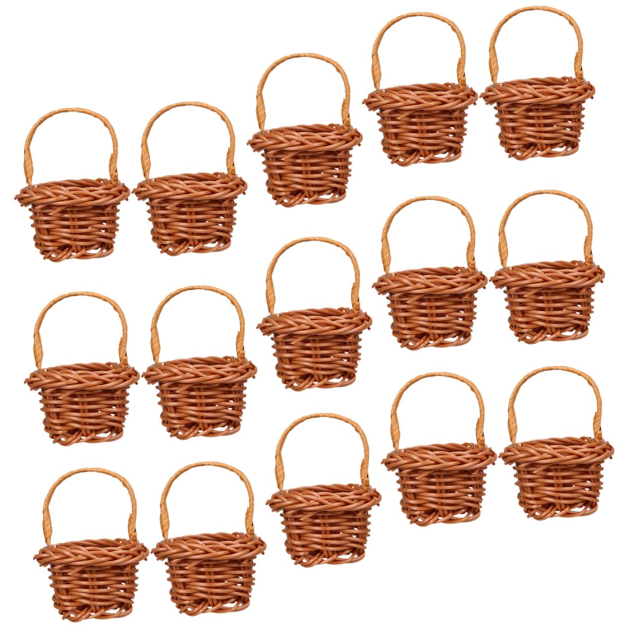 Amazon.com: VICASKY 15pcs Woven Basket Picnic Hamper Miniature Easter ...
