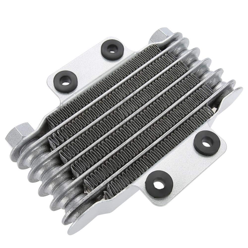Motorcycle Oil Cooler, Aluminum 85ml Engine Oil Cooler Cooling Radiator ...