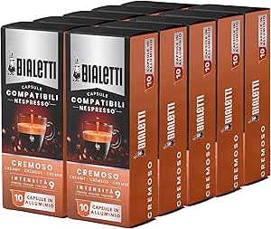 Bialetti Aluminum Nespresso Compatible Capsules - 100 count CREMOSO ...