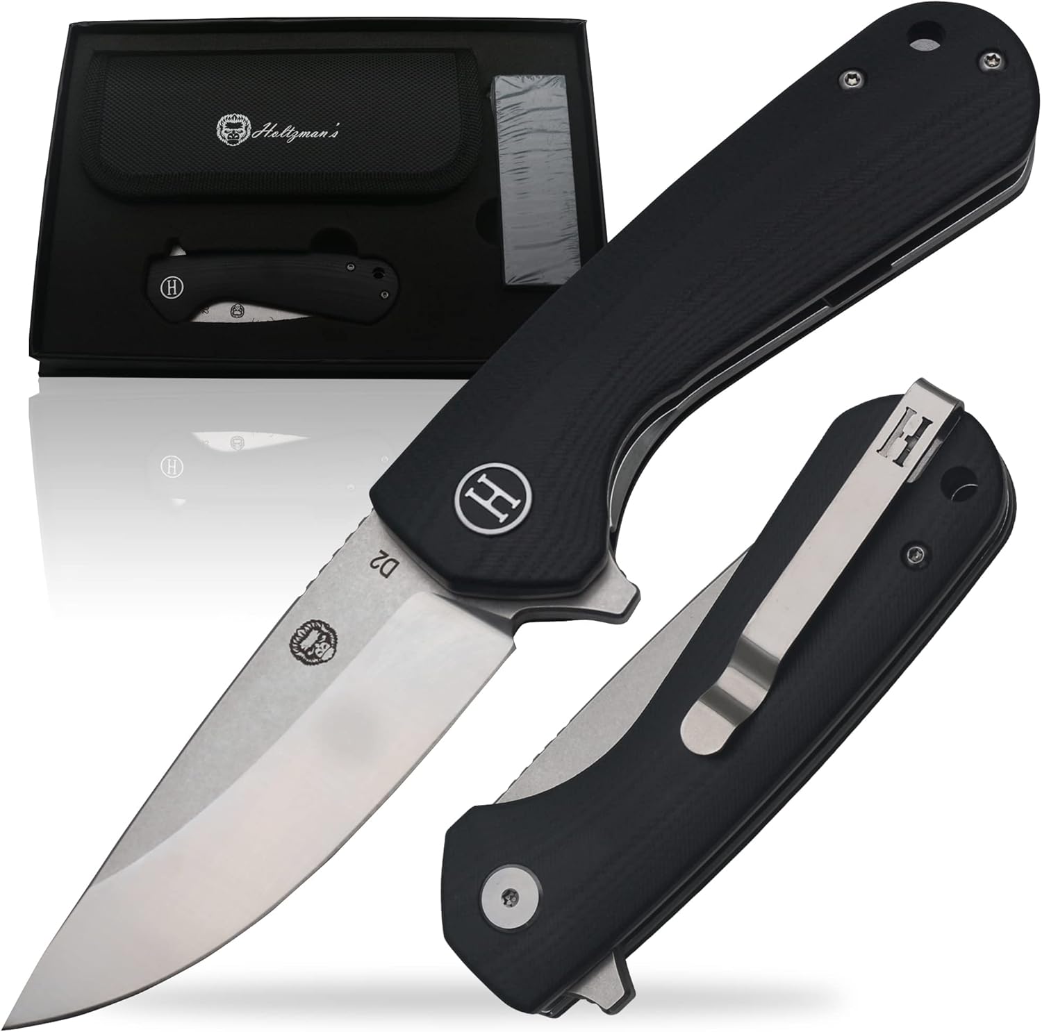 Amazon.com: Holtzman's Gorilla Survival Folding Knife D2 Steel Blade ...