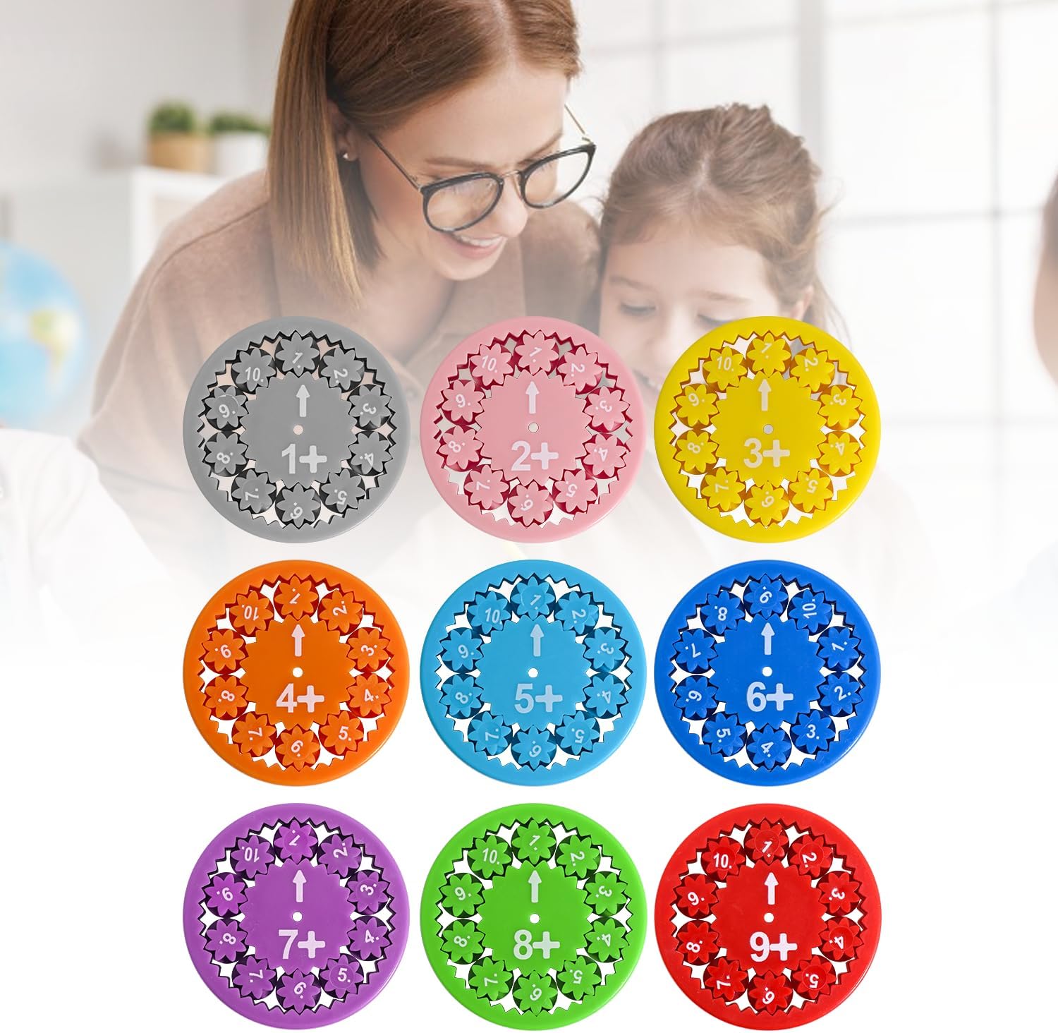 Amazon.com: Math Fidget Spinners,Educational Math Fact Fidget Spinners ...