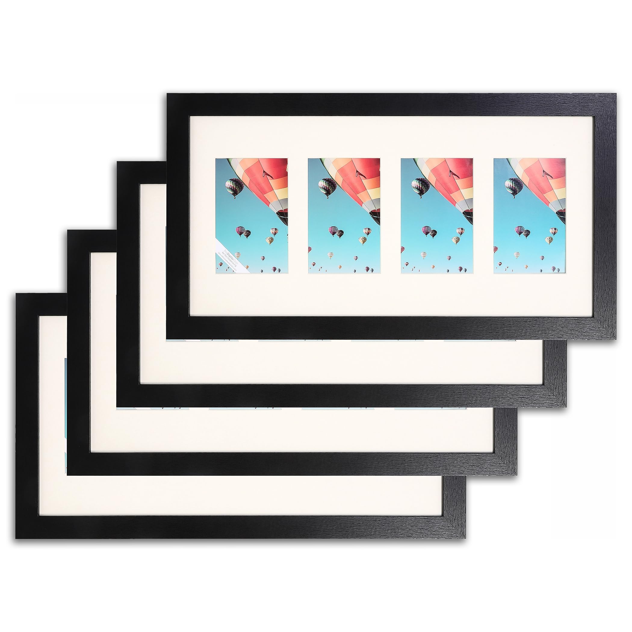 Amazon.com - The Display Guys - Black Wooden Minimalist Picture Frames ...