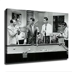 Amazon.com: The Rat Pack Playing Billiards Poste Canvas Posters Art ...