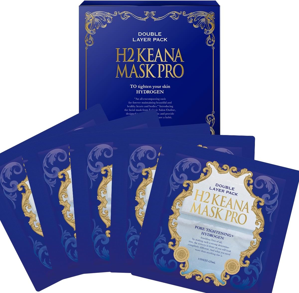 Amazon | オンディーヌラボ H2 KEANA MASK PRO (H2 ケアナ マスク プロ) (25ml+マスク1枚)×5袋 ...