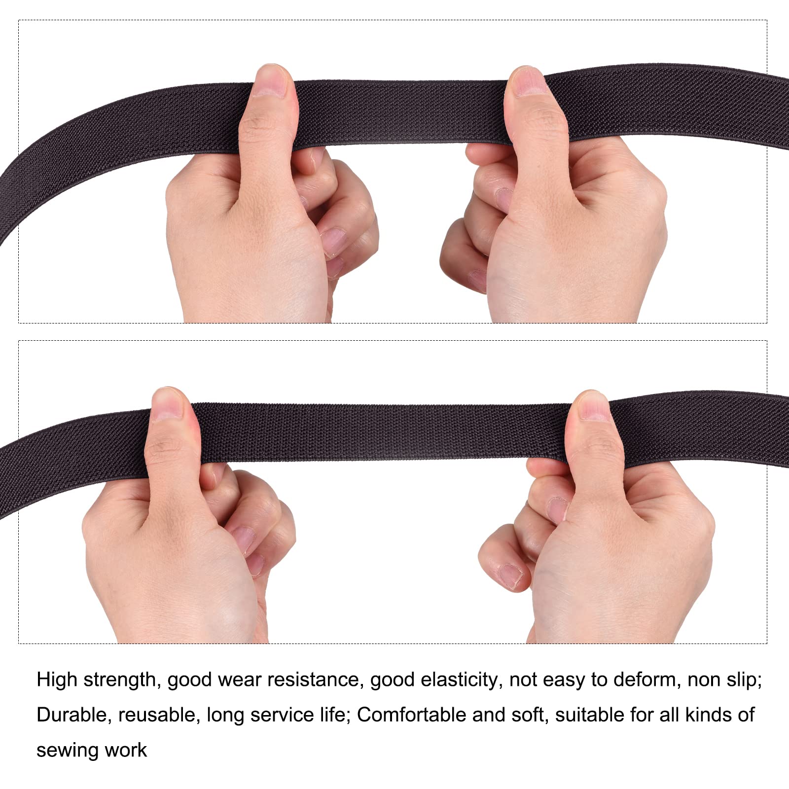 Snapklik.com : MECCANIXITY Twill Wide Elastic Band Double-Side 1 Inch ...