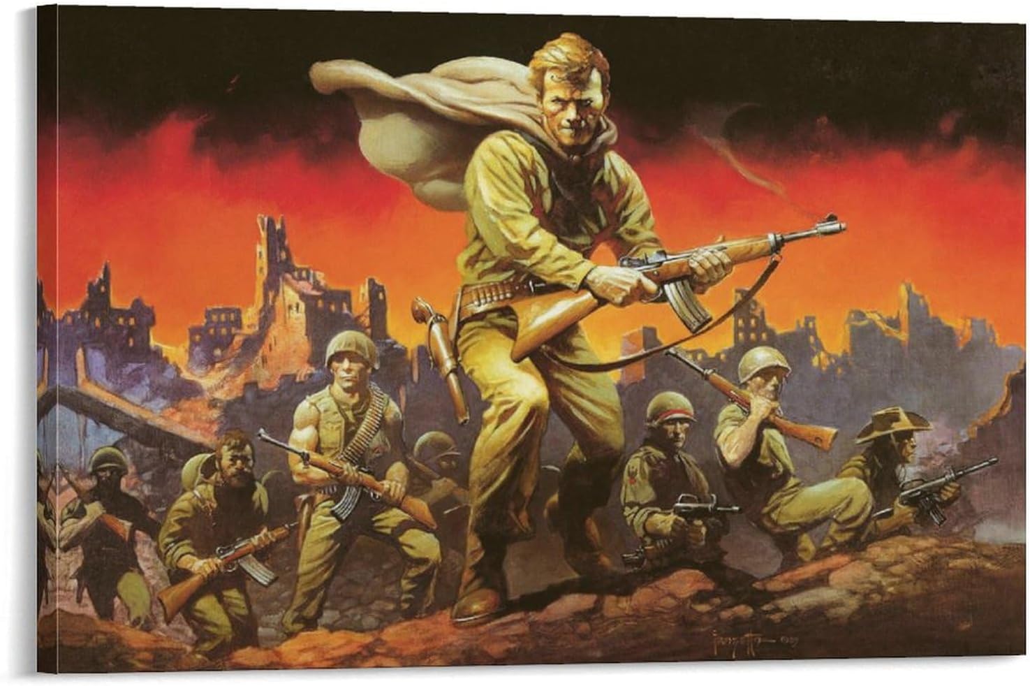 Amazon.com: Frank Frazetta Art Prints Framed Posters (62) Art Poster ...