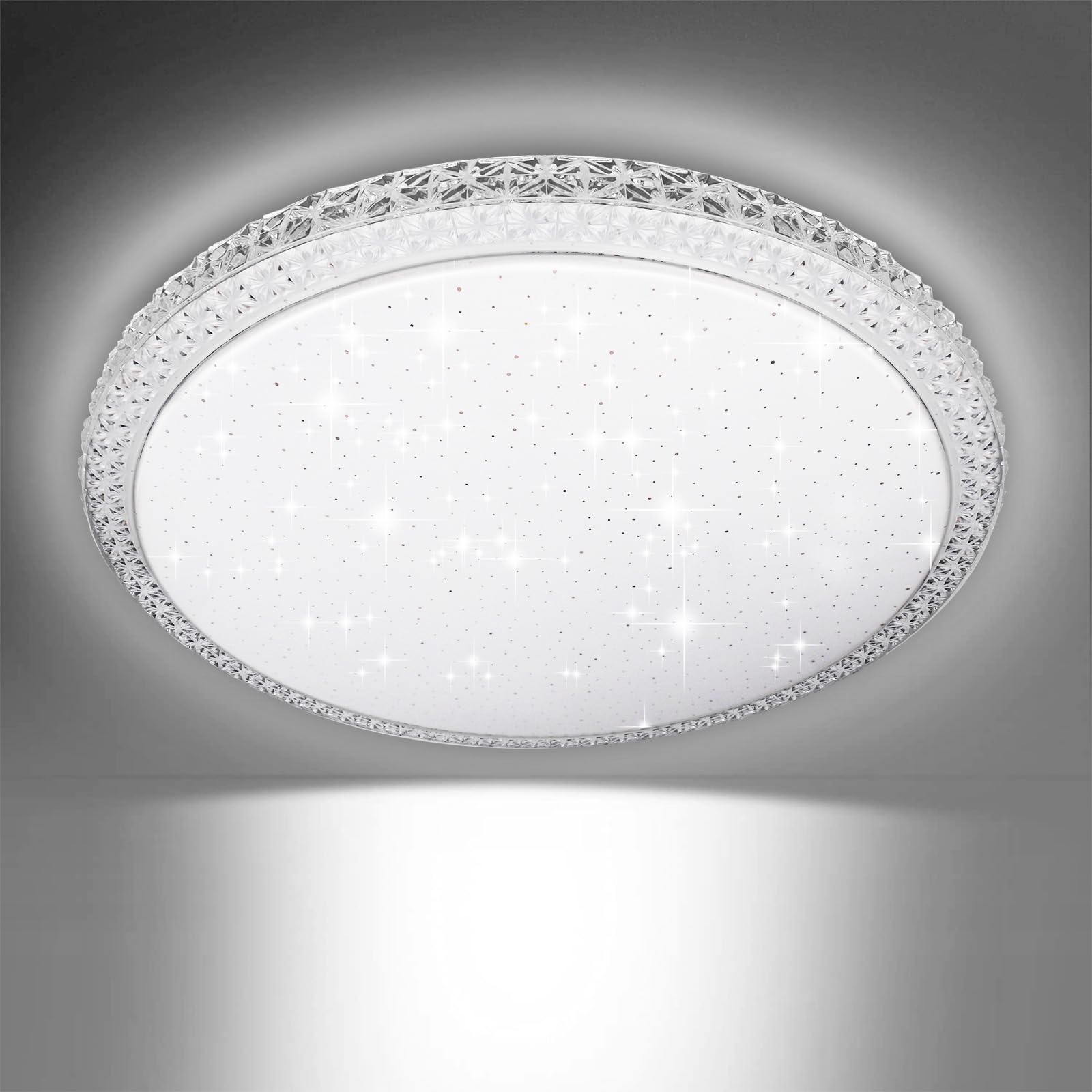 EXTRASTAR 24W LED Ceiling Light, 2500LM Super Bright, 152W Equivalent ...