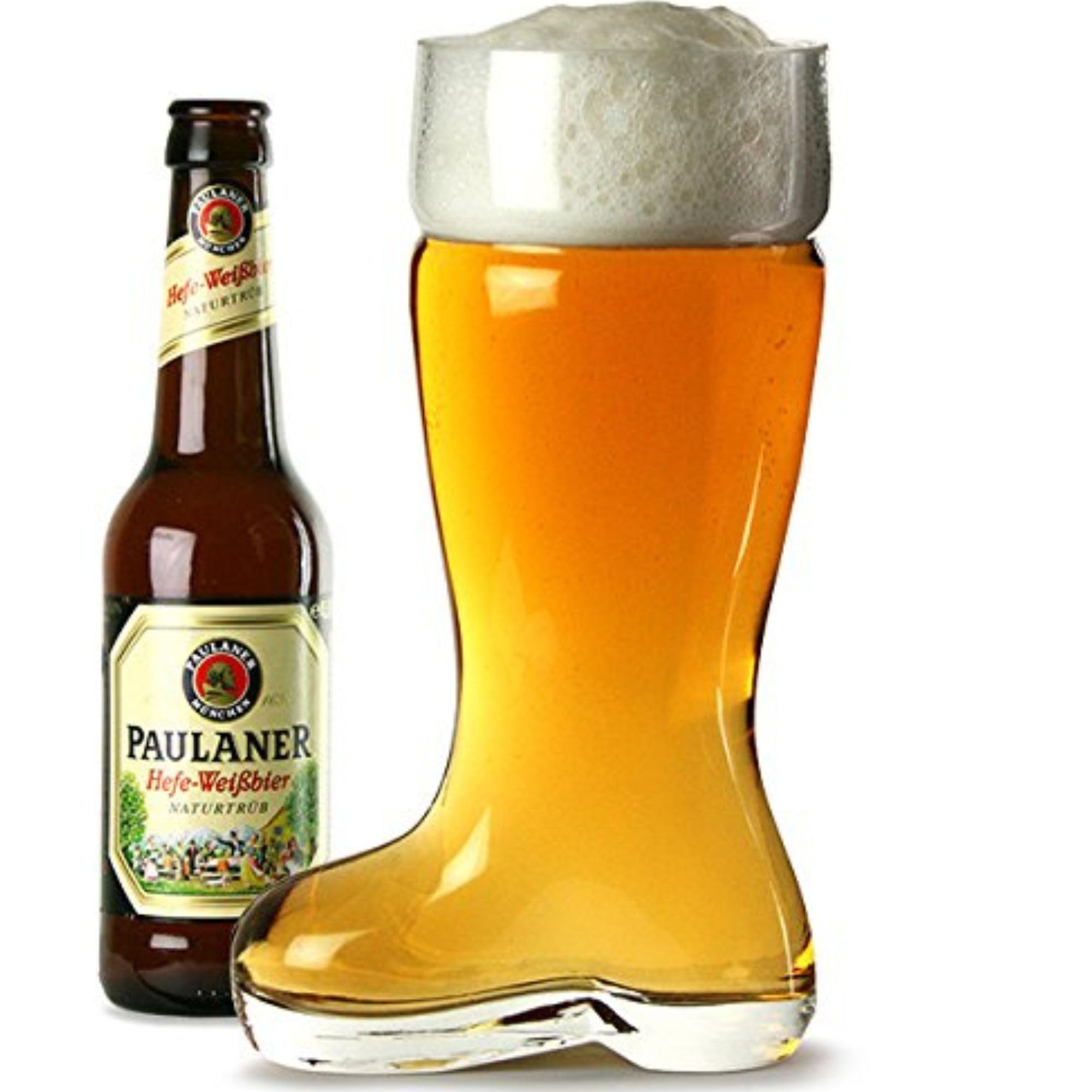 bar@drinkstuff Glass Beer Boot 2 Pint - 24.5cm Glass Boot Holds 1.3 ...