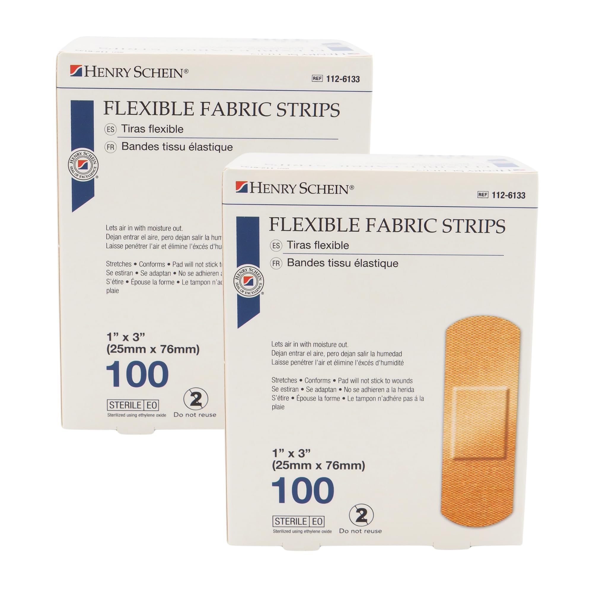 Amazon.com: Henry Schein Adhesive Fabric Bandage Strips, 1" x 3 ...