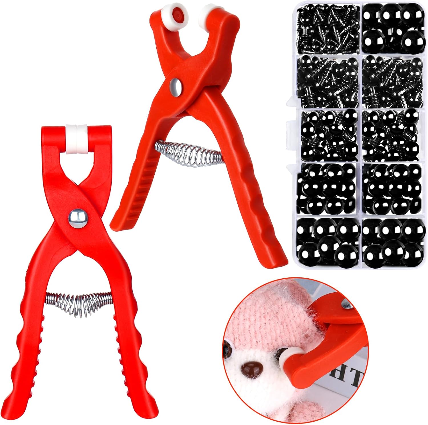 Amazon.com: Juome 2Pcs Safety Eye Tool for Crocheting - Crochet Tools ...