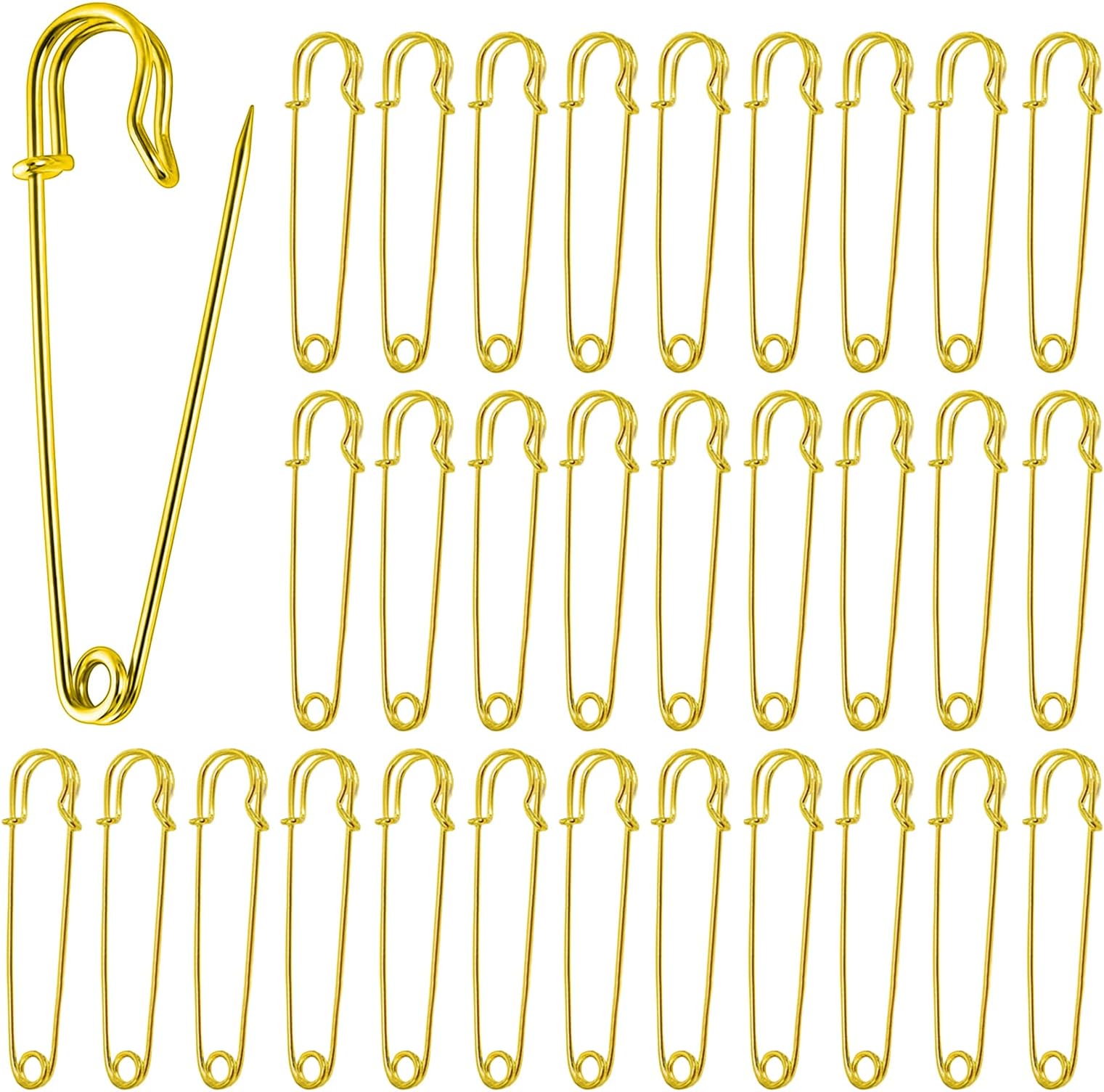 Amazon.com: 50 PCS 3 Inch Large Safety Pins Dulinkas Large Safety Pins Large Safety Pins Heavy ...
