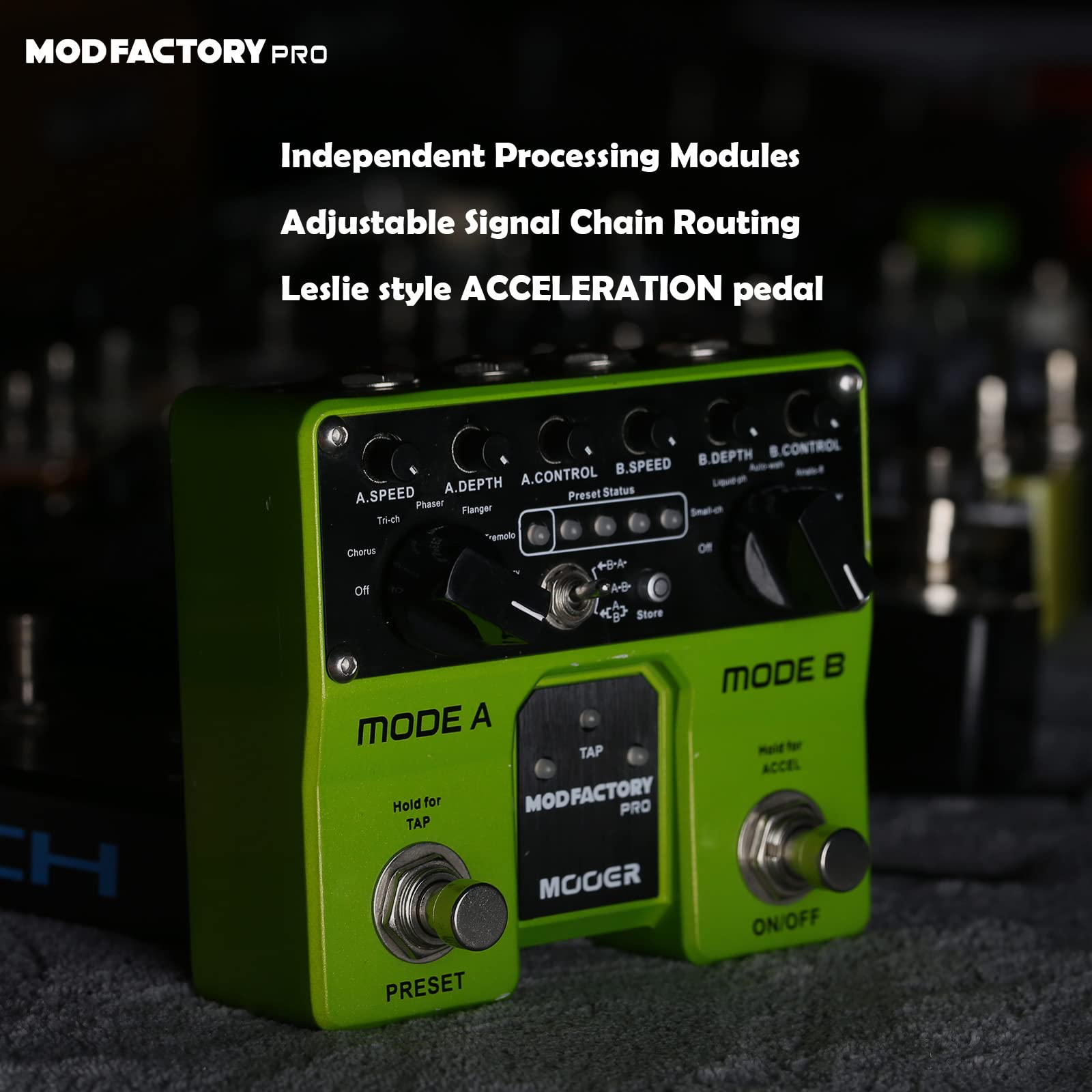 Snapklik.com : Mooer Audio MOD FACTORY PRO Modulation Guitar Effects Pedal