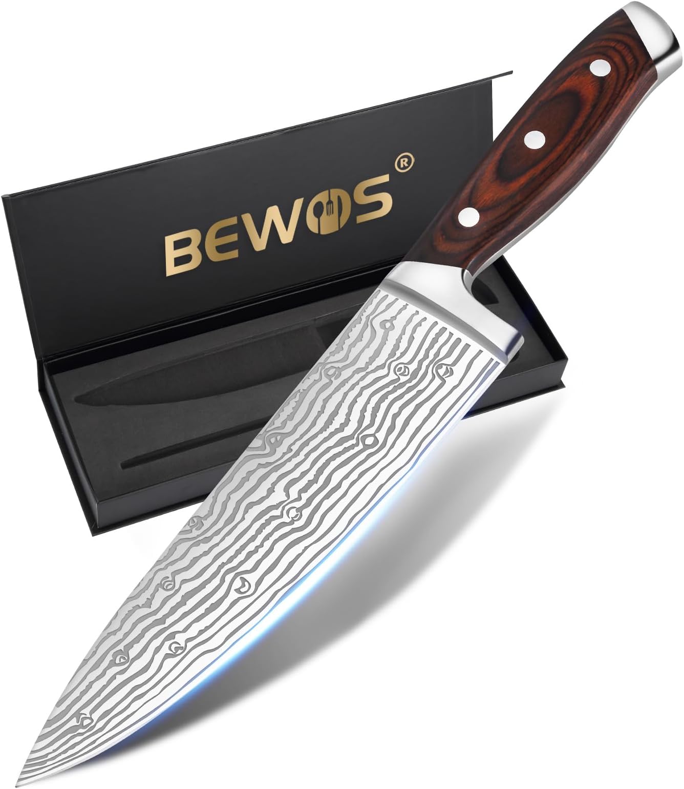 Amazon.com: ROYAL SIGNET Kitchen knife sets, 3.5-8 inch set boxed ...