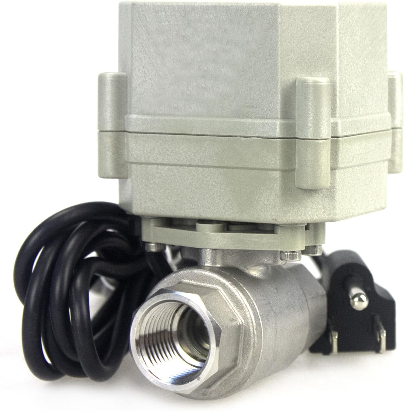 Amazon.com: Motorized Ball Valve 1/2" Stainless Steel Electrical Ball ...