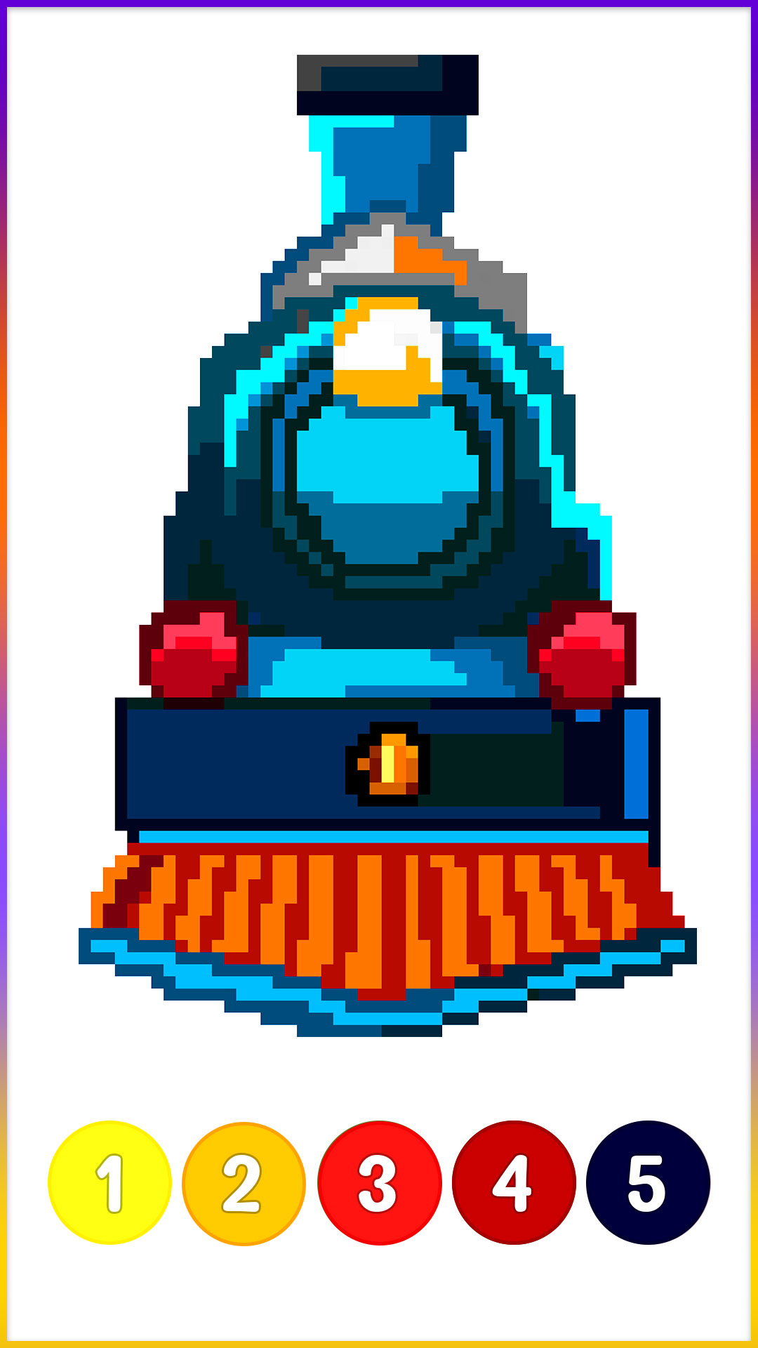 Trains Pixel Art - Paint by Number, Sandbox Coloring Pages ...