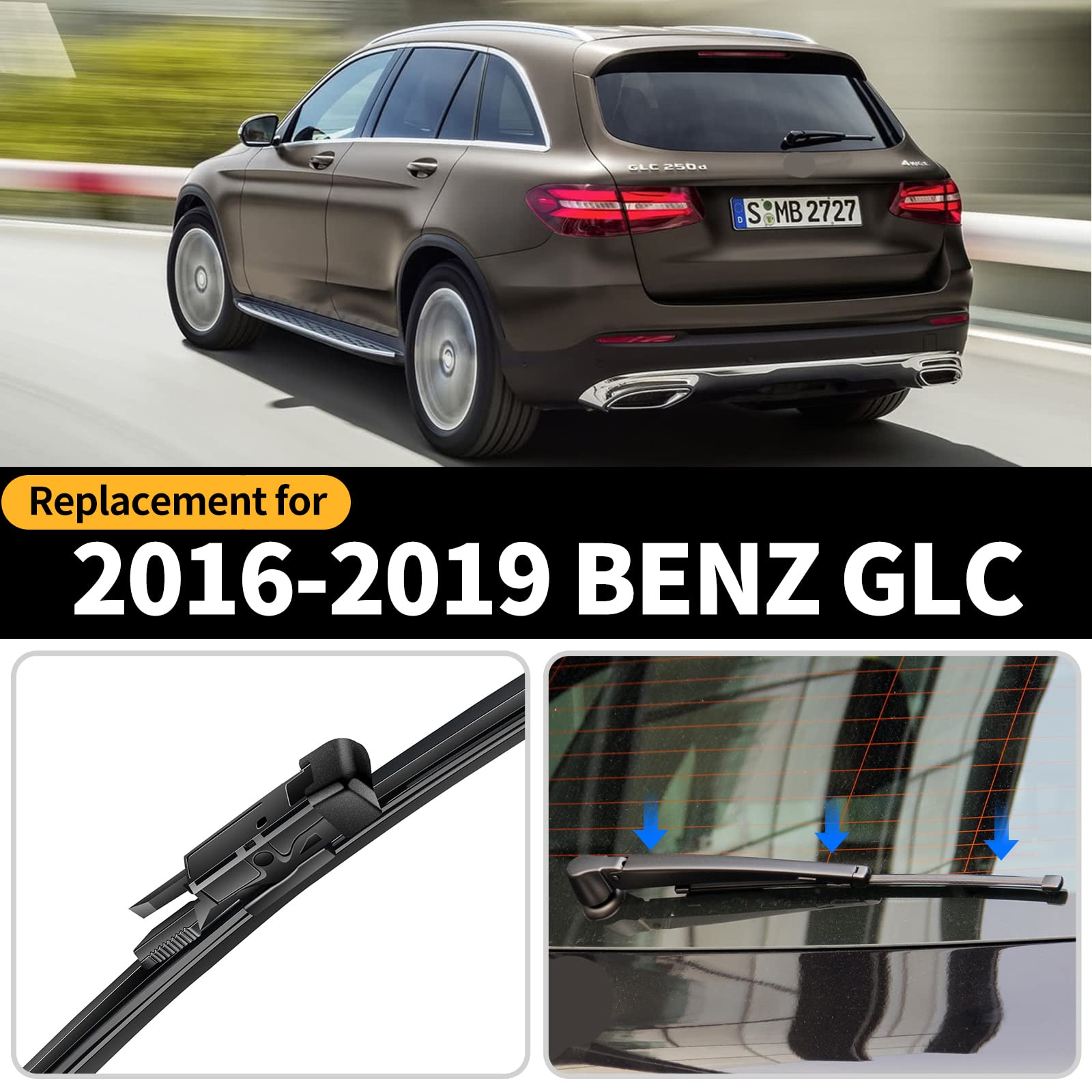 Snapklik.com : GARDIMU Rear Wiper Arm Blade Set Replacement For ...