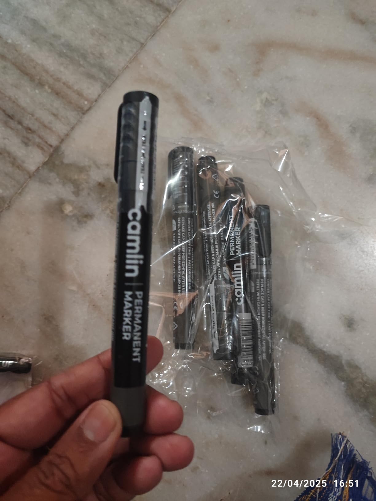 Camlin Permanent Marker Pack of 5 (Black) : Amazon.in: Office Products