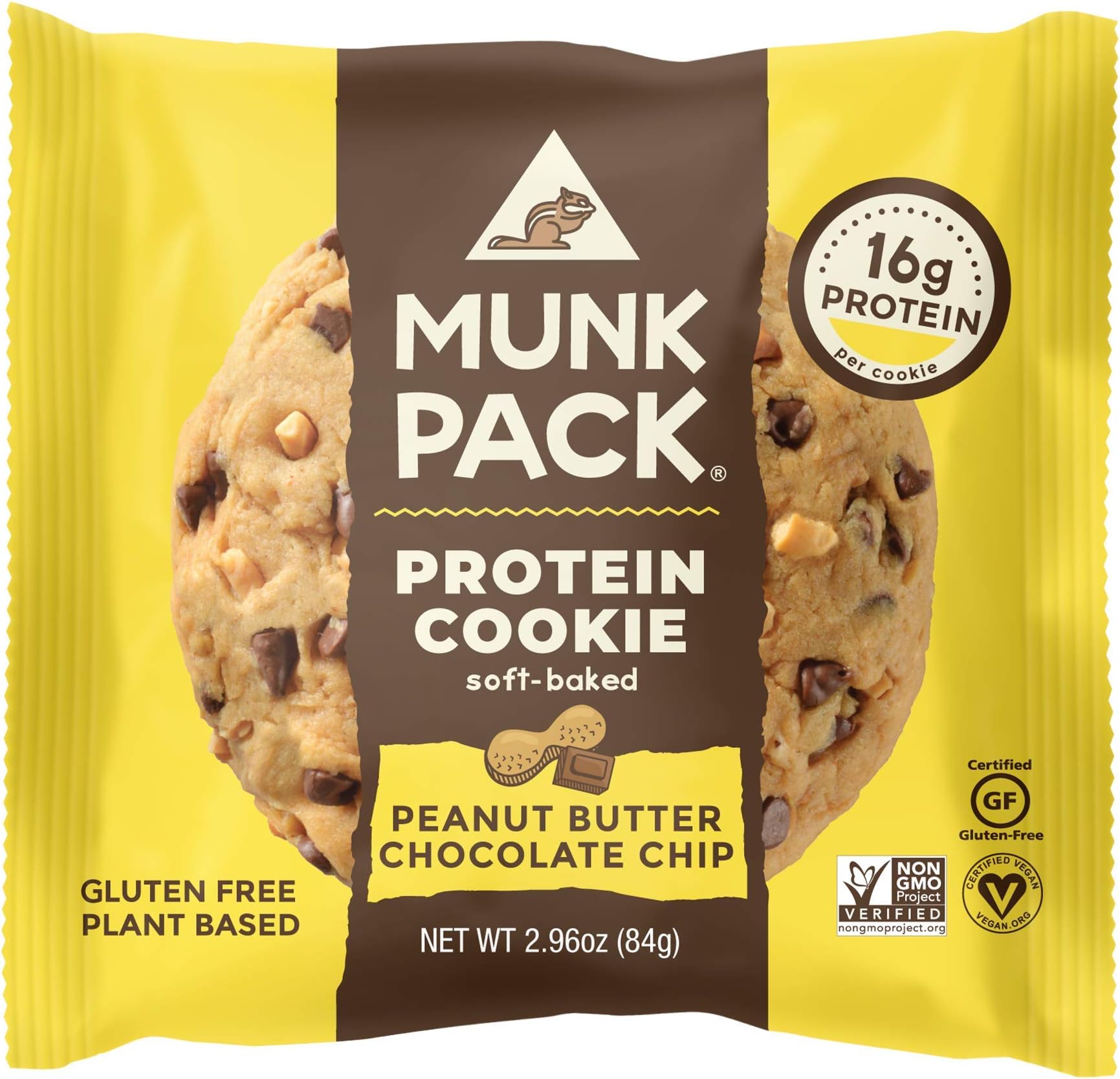 Amazon.com : Munk Pack Protein Cookie, Peanut Butter Dark Chocolate, 1 ...