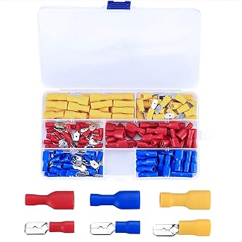 150 Pcs Electrical Wire Connectors Kit, Insulated Wire Crimp Connectors ...