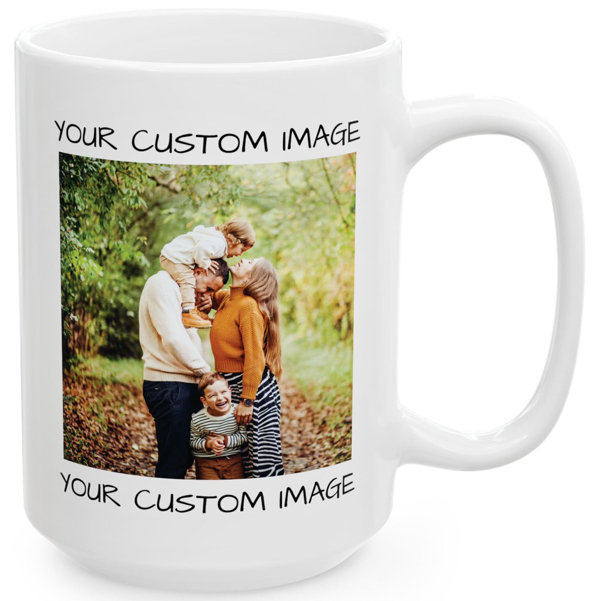 Amazon.com: Personalized Coffee Mug – Custom Photo, Text, or Logo ...
