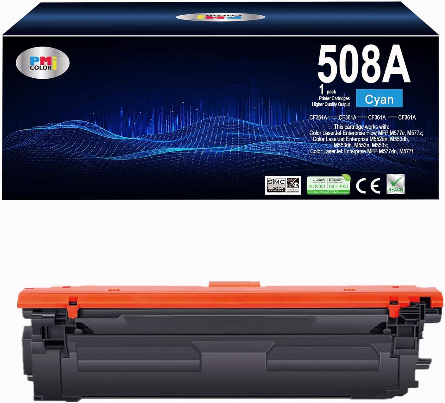 Amazon.com: 508A Cyan Toner Cartridge Replacement for HP 508A CF361A ...