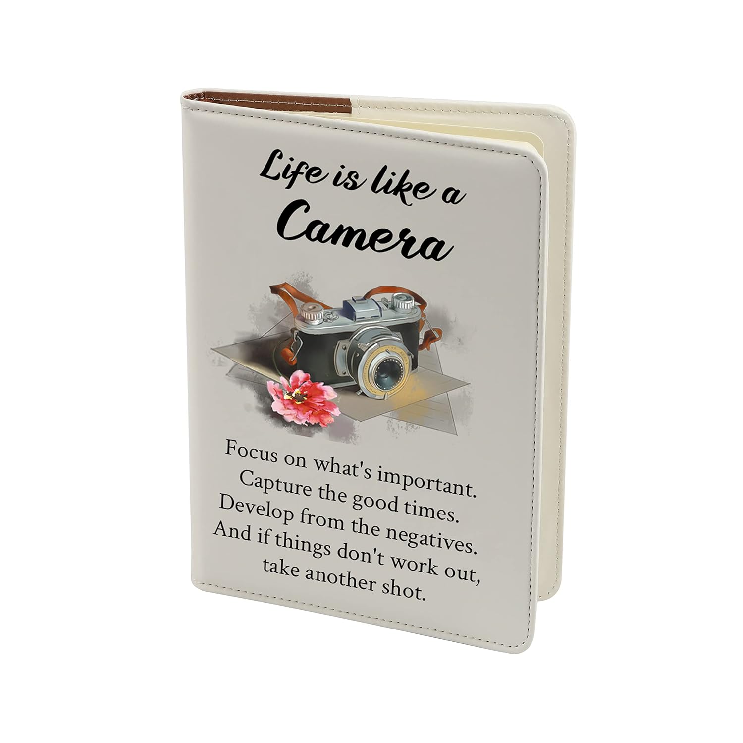 Gzrlyf Life is like a Camera Journal Cover Photographer Notebook ...