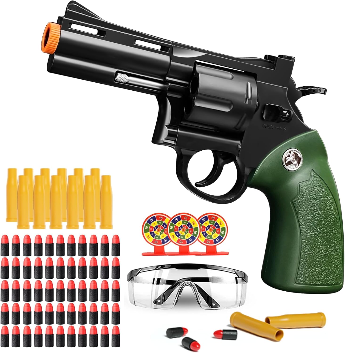 Amazon.com: Toy Revolver Gun Shell Ejecting Toy Gun, Toy Gun Pistols ...