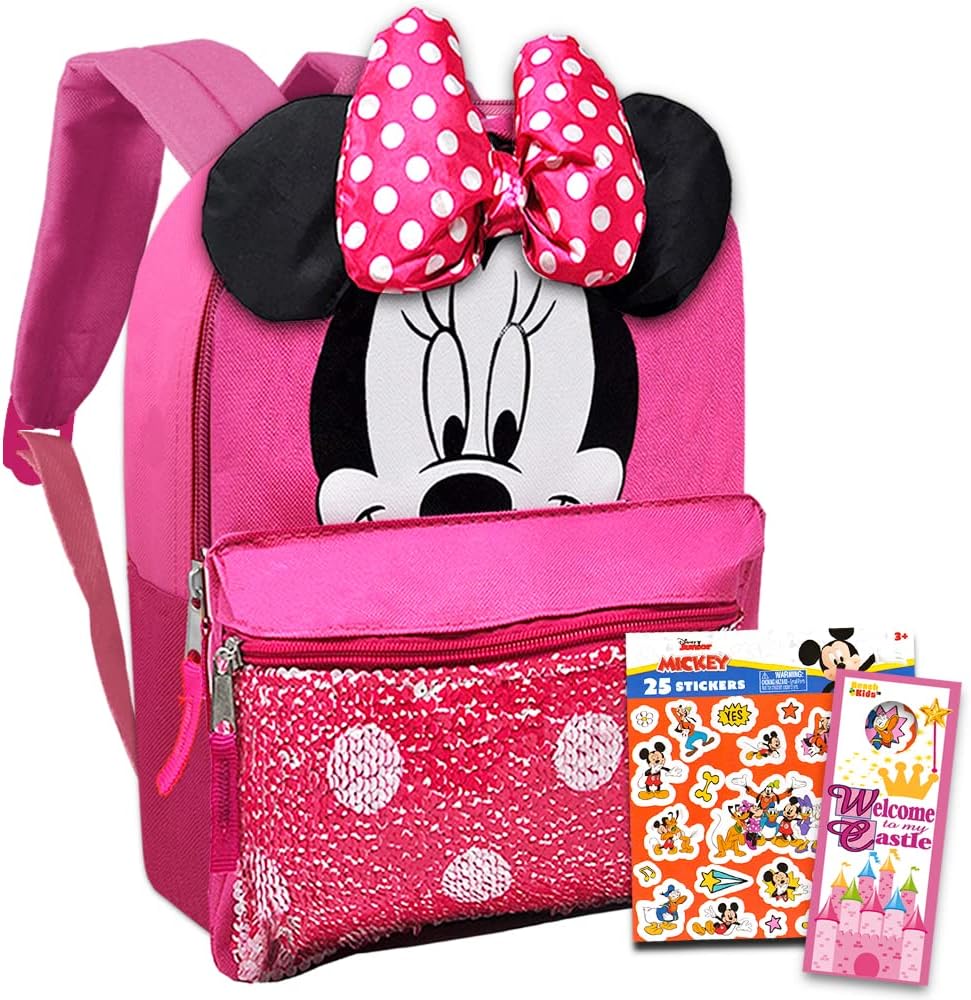 Amazon.com | Disney Minnie Mouse Backpack for Girls Toddlers Kids ...