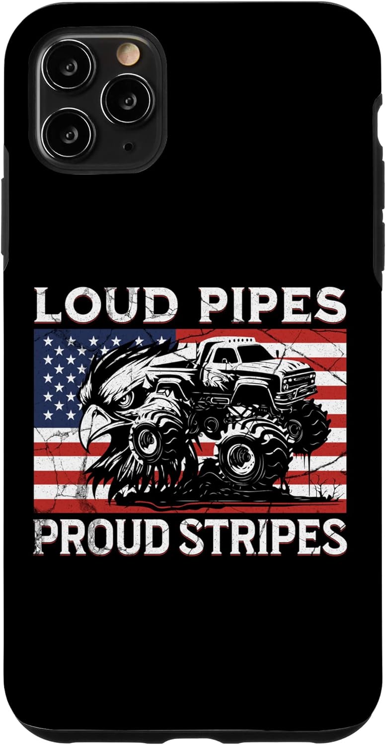 Amazon.com: iPhone 11 Pro Max Patriotic Mud Bogging Monster Truck ...
