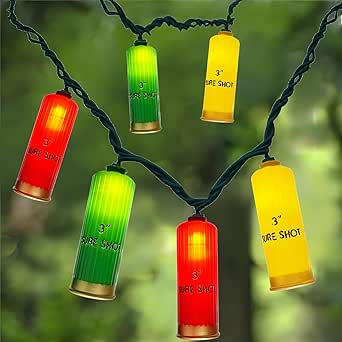 Konictom 8.5Ft LED Shotgun Hell Christmas Light,Novelty Lights with 10 ...