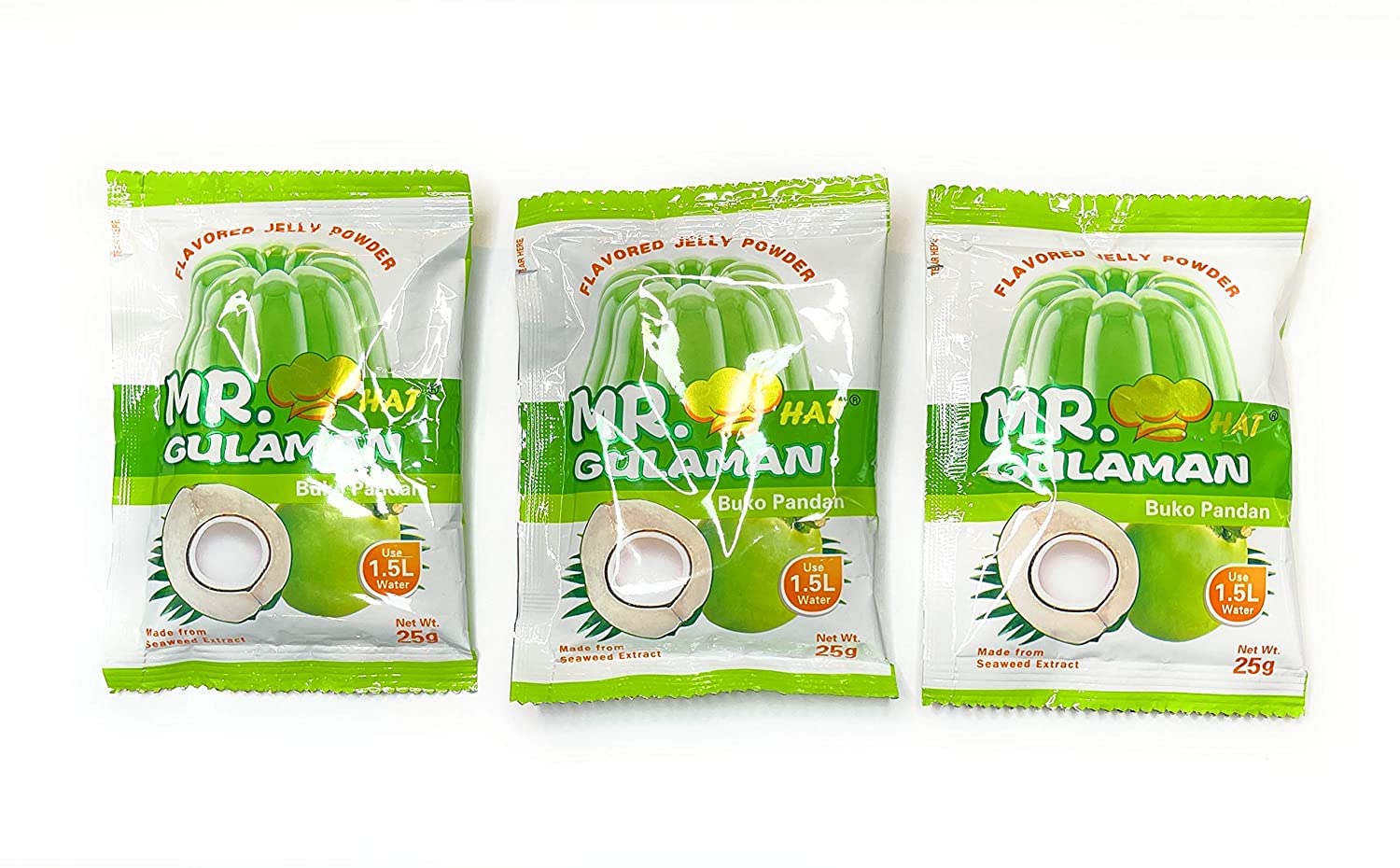 Mr. Gulaman Buko Pandan FlavoRed Jelly Powder (10x25g) : Amazon.ae: Grocery
