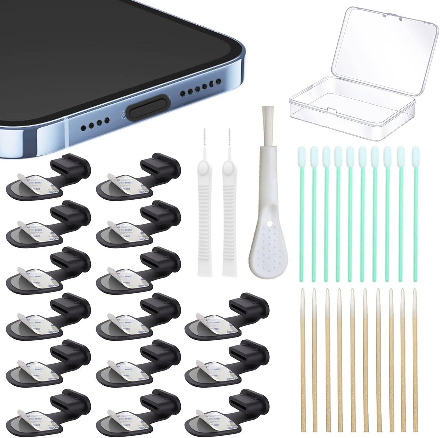 Amazon.com: USB C-Type Anti Loss Dust Plugs, USB C-Type Port Silicone ...