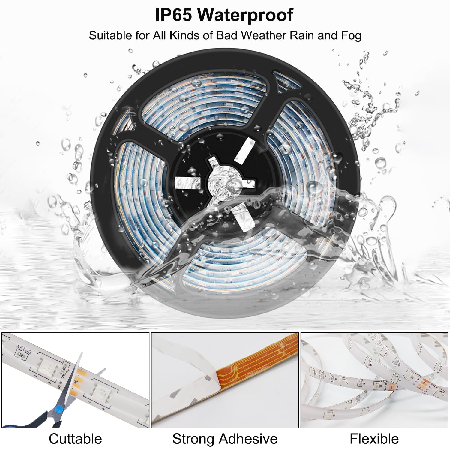 RV Awning Lights, 16.4FT Waterproof Camper Awning Lights with Remote ...