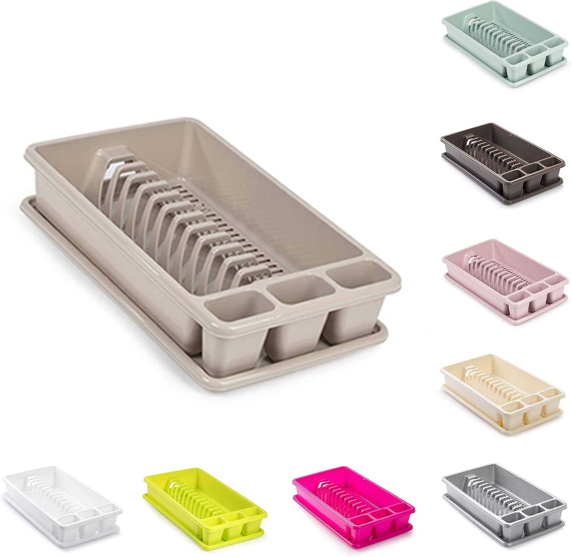 Addis Plastic Plate Draining Rack Linen : Amazon.co.uk: Home & Kitchen