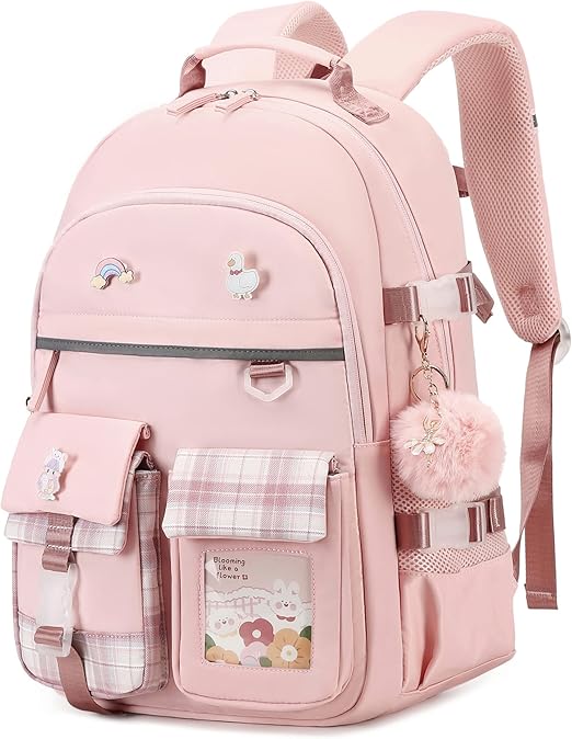 Amazon.com: KIDNUO Backpack for Girls, 15.6 Inch Laptop School Bag Kids ...