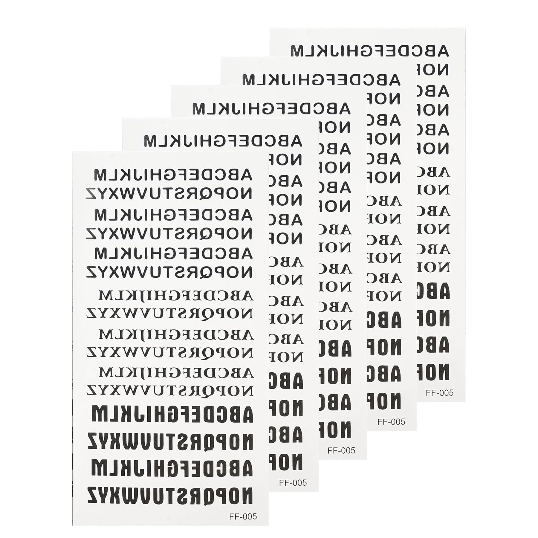 Buy 5 Sheets Letters Temporary Tattoos, Custom Temporary Tattoos Self ...