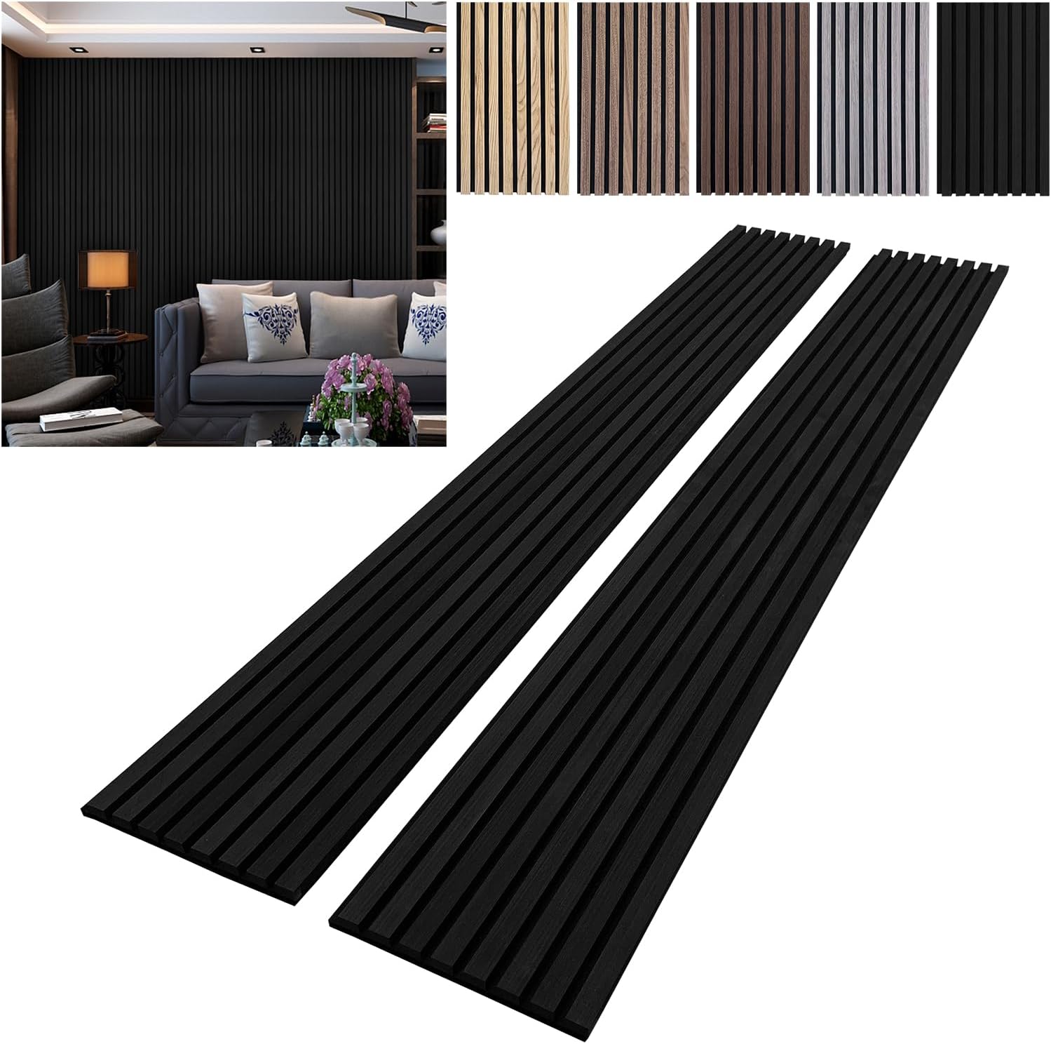 Amazon.com: Art3d Slat Wall Panels, WPC Soundproof 3D Wall Paneling for ...