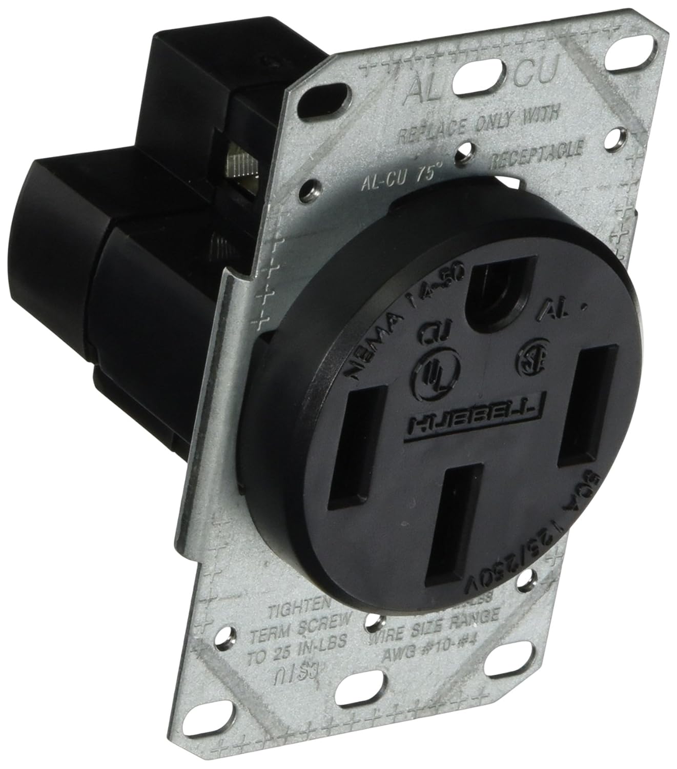 Bryant Electric RR450F Outlet, Range Receptacle, Black - Amazon.com