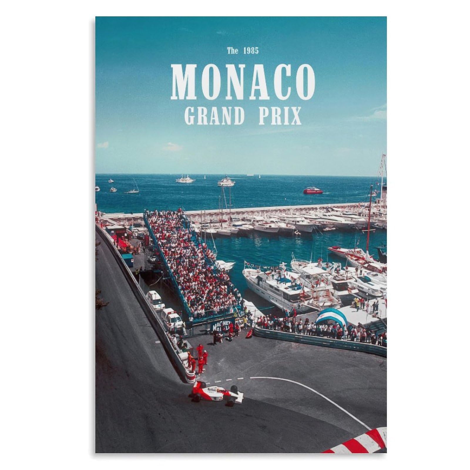 Amazon.com: Car Poster Monaco F1 Posters Prints Vintage Retro Racing ...