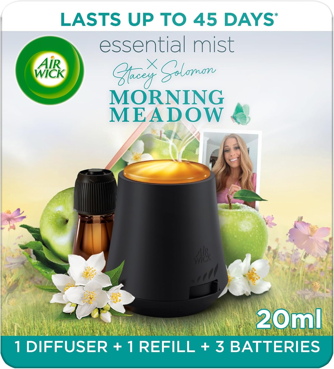 Air Wick Essential Mist Diffuser Kit, Morning Meadow by Stacey Solomon ...