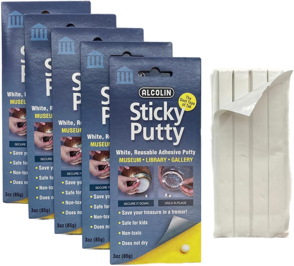 Amazon.com : Sticky Putty- Reusable Museum & Gallery Quality Adhesive ...