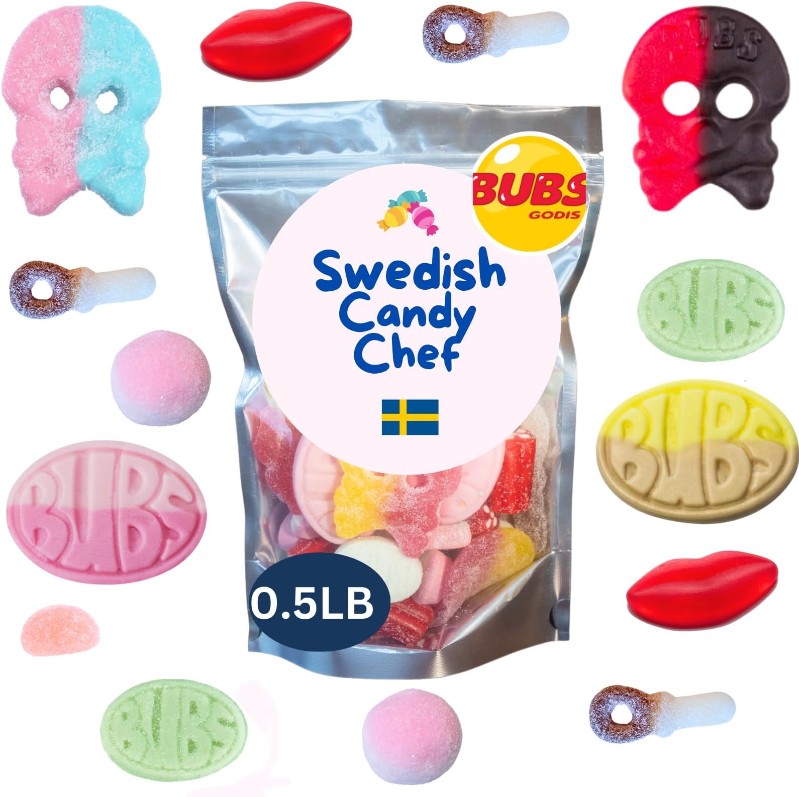 Amazon.com : Swedish Candy Chef Mix - Bubs Swedish Candy - Variety Pack ...