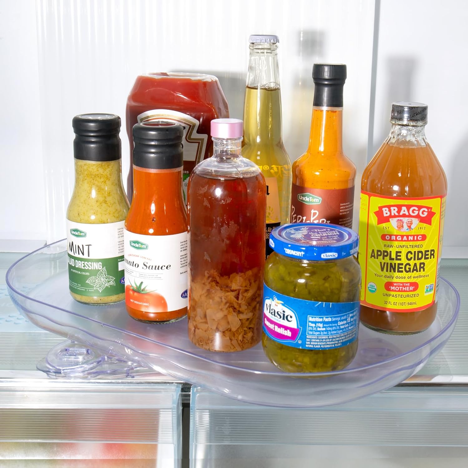 NORBASE Turntable Organiser Fridge Lazy Susan Turntable Fridge ...