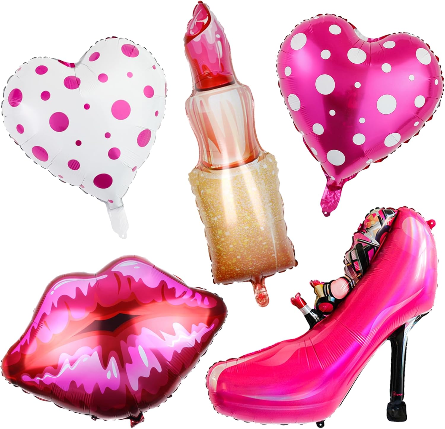 Makeup Birthday Party Decorations Balloon - 5 Pieces of Makeup Balloons ...