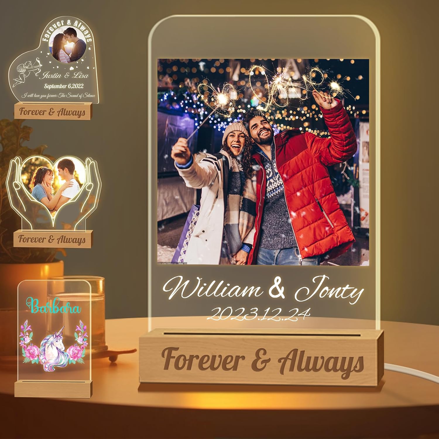 XJone Personalized night light for kids Custom Name LED Lamp Customized ...